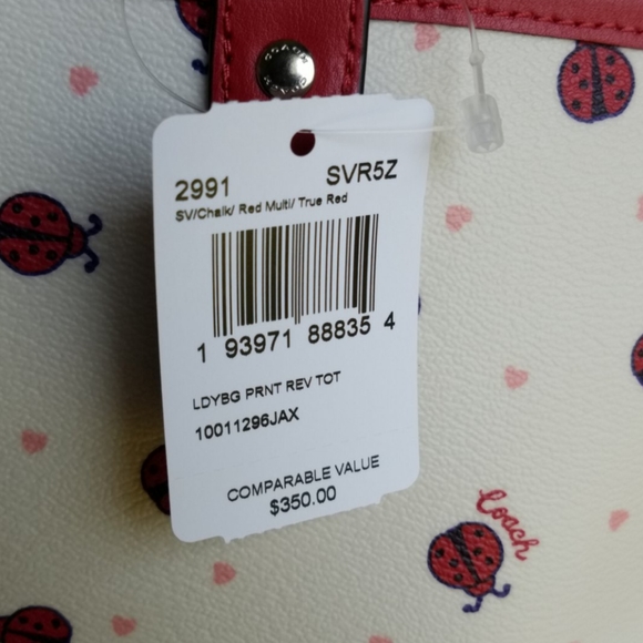 Coach | Bags | Coach Reversible City Tote Ladybug Print Red | Poshmark